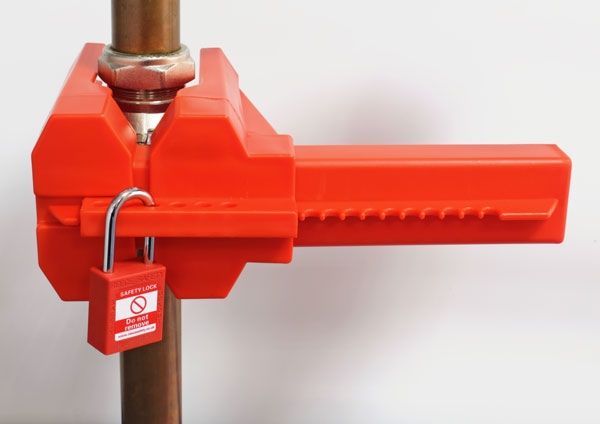 Ball Valve Lockout fits valve size 50mm to 200mm RED | Reece Safety