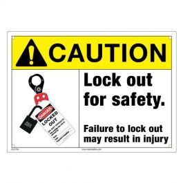 Lockout Sign - Caution Lockout Out for Safety | Reece Safety