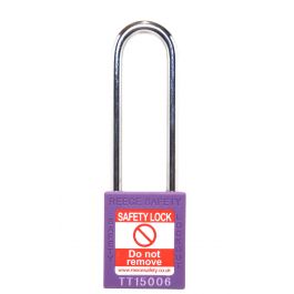 PURPLE Steel Shackle safety padlock keyed differently | Reece Safety