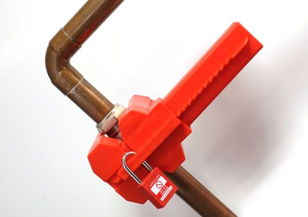 Ball Valve Lockout fits valve size 50mm to 200mm RED | Reece Safety