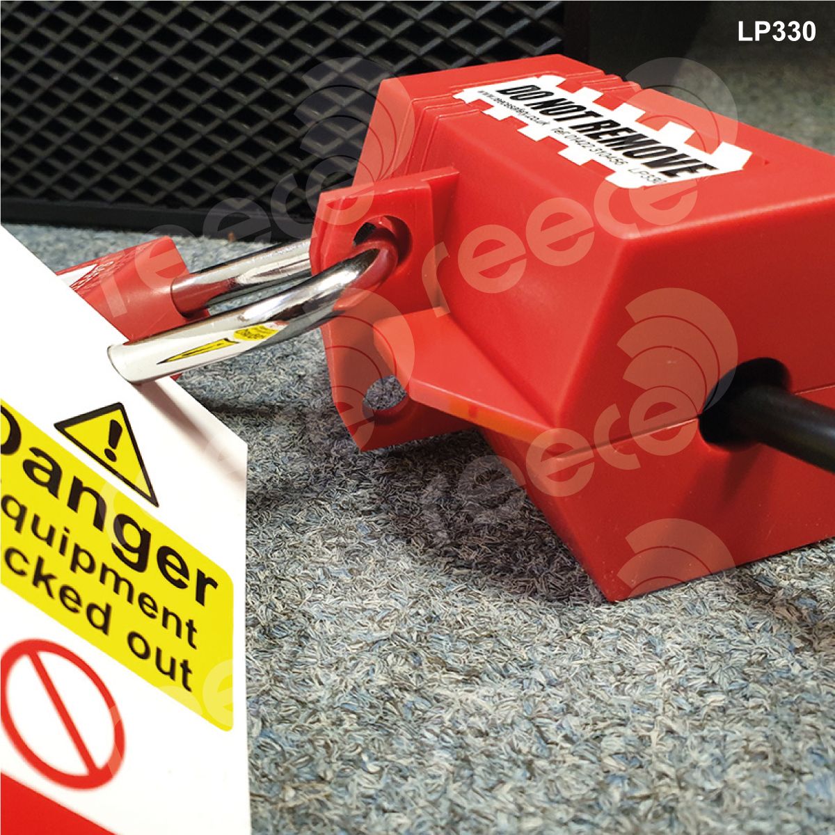 Plug Lockout, Small, Red, 50mm x 50mm x 90mm | Reece Safety