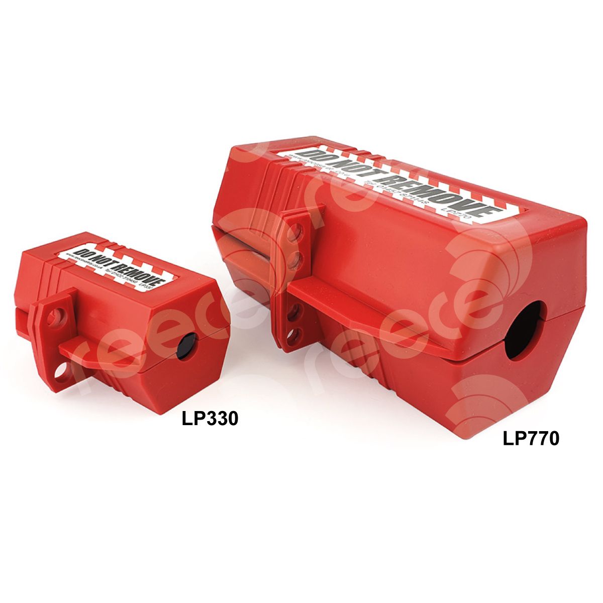 Plug Lockout, Small, Red, 50mm x 50mm x 90mm | Reece Safety
