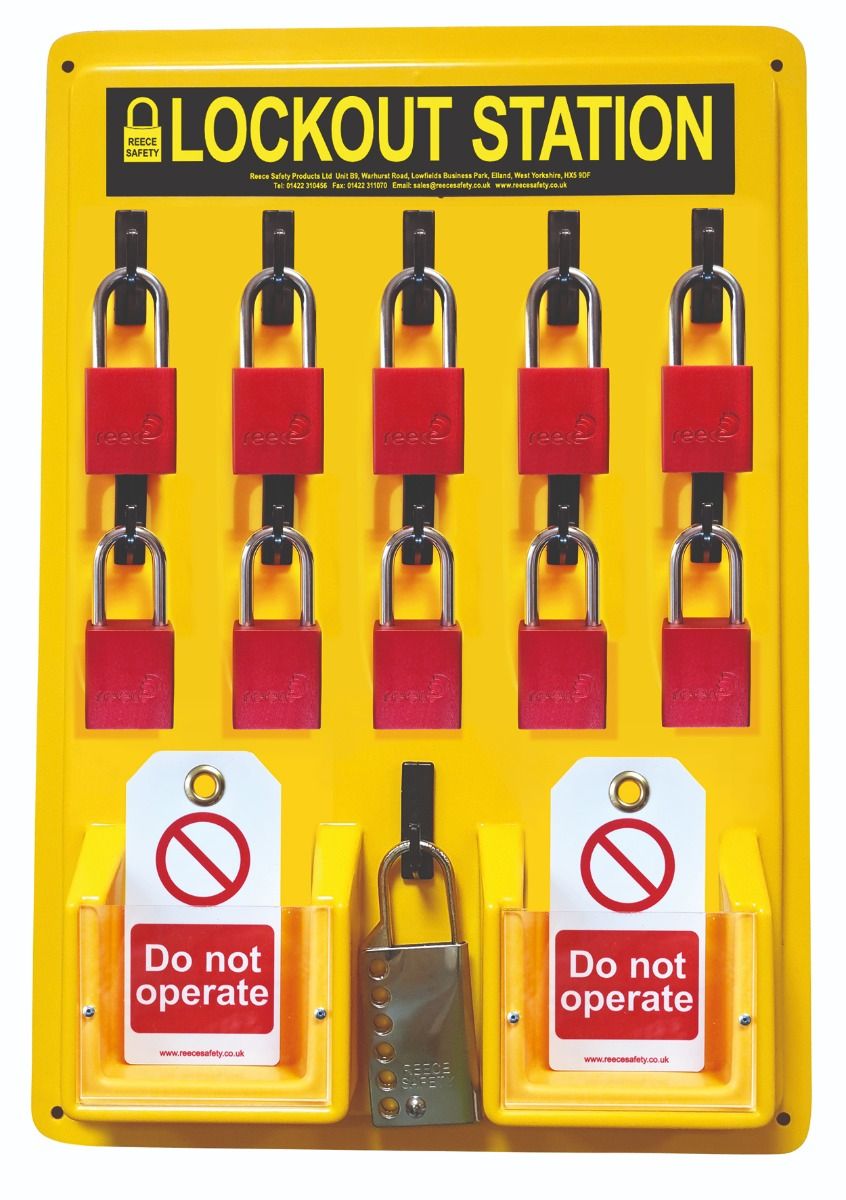 10 Padlock Lockout Station | Reece Safety