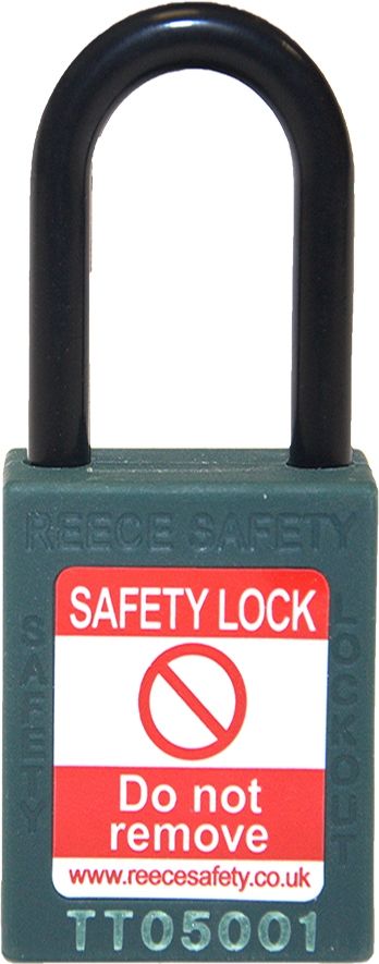 TEAL Plastic Shackle safety padlock keyed differently | Reece Safety