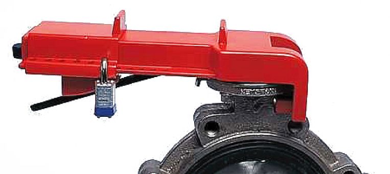 B-Safe Butterfly valve lockout RED | Reece Safety