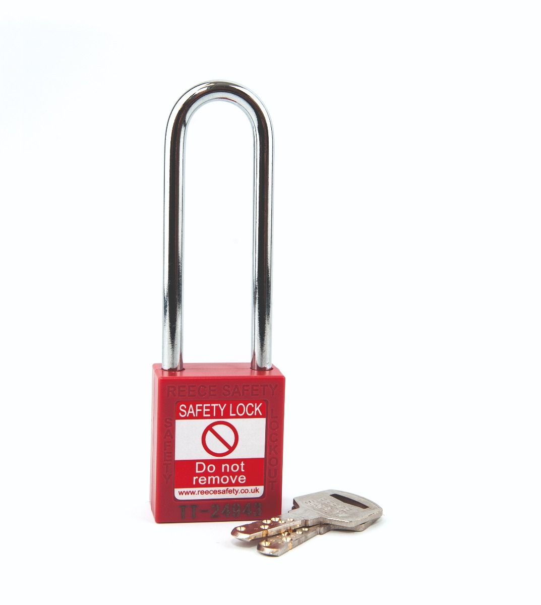 Nylon body Safety Padlock - 75mm clearance Steel Shackle | Reece Safety