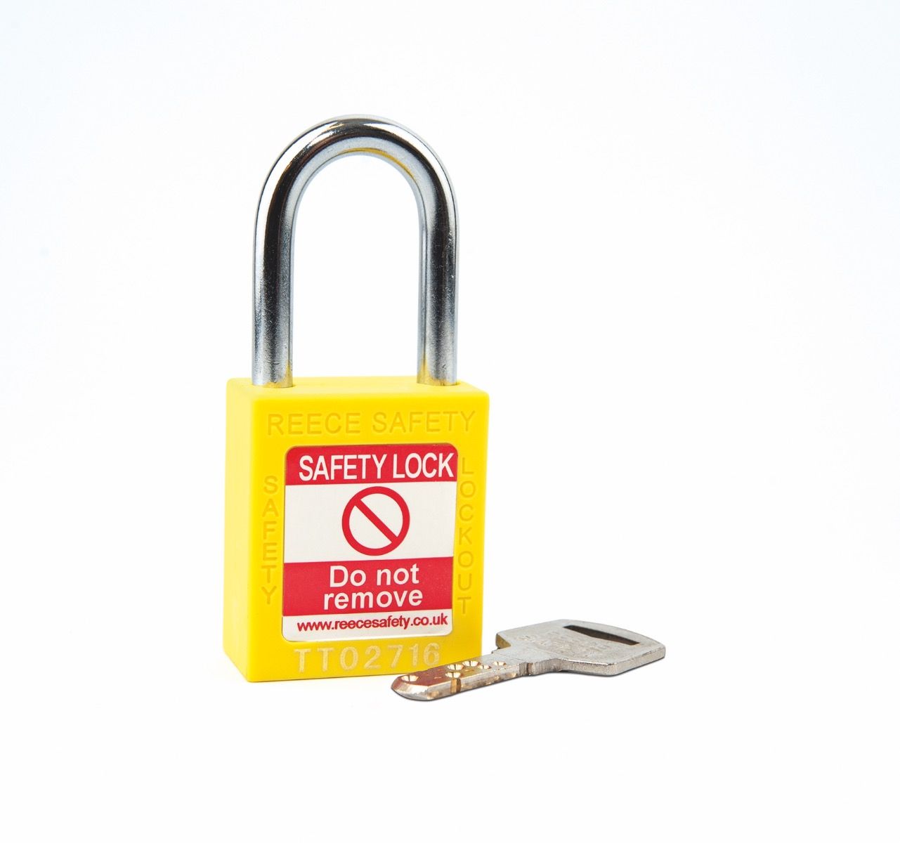 YELLOW Steel Shackle safety padlock keyed differently | Reece Safety